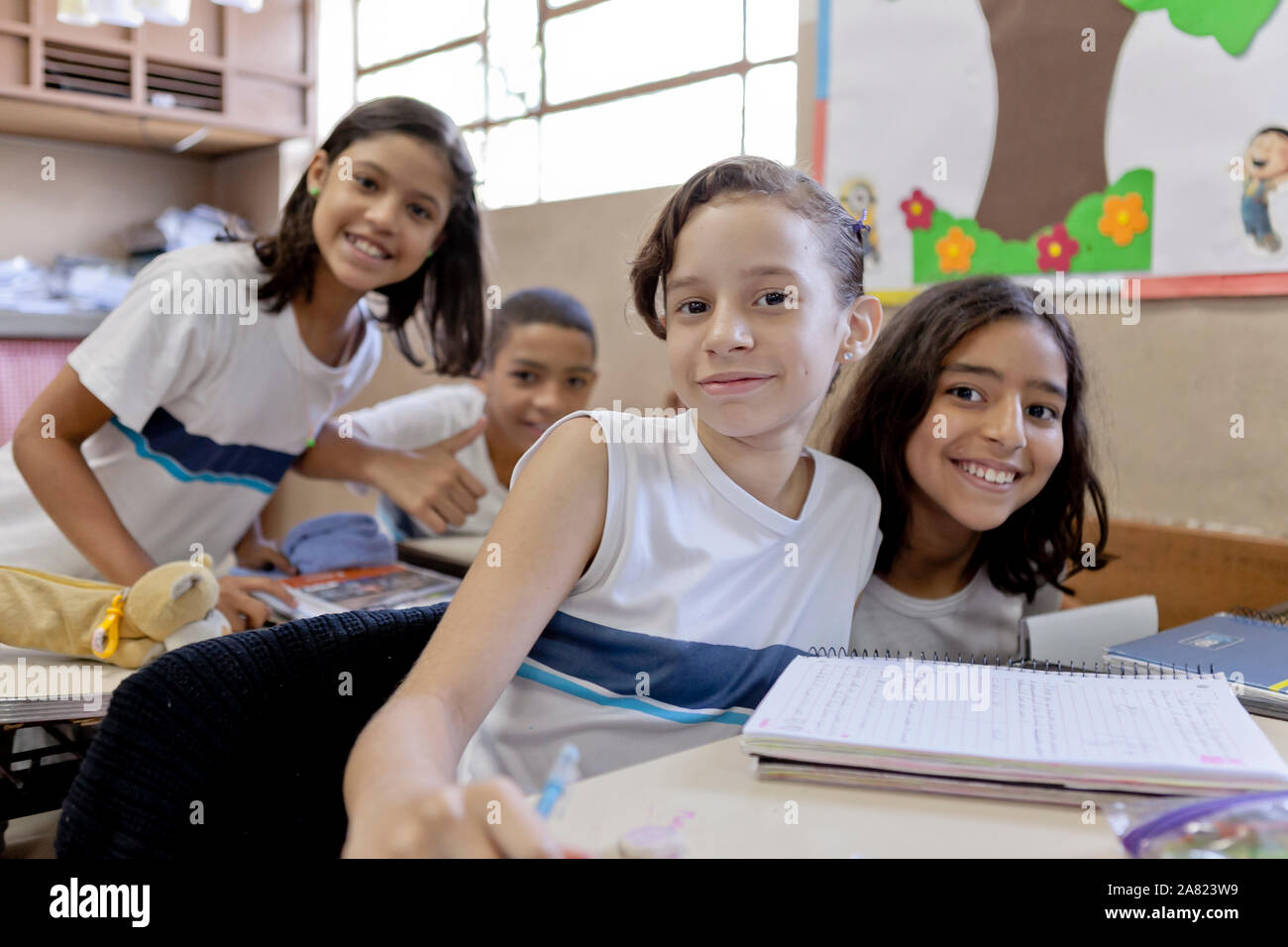 Brazilian students in classroom Stock Photo - Alamy