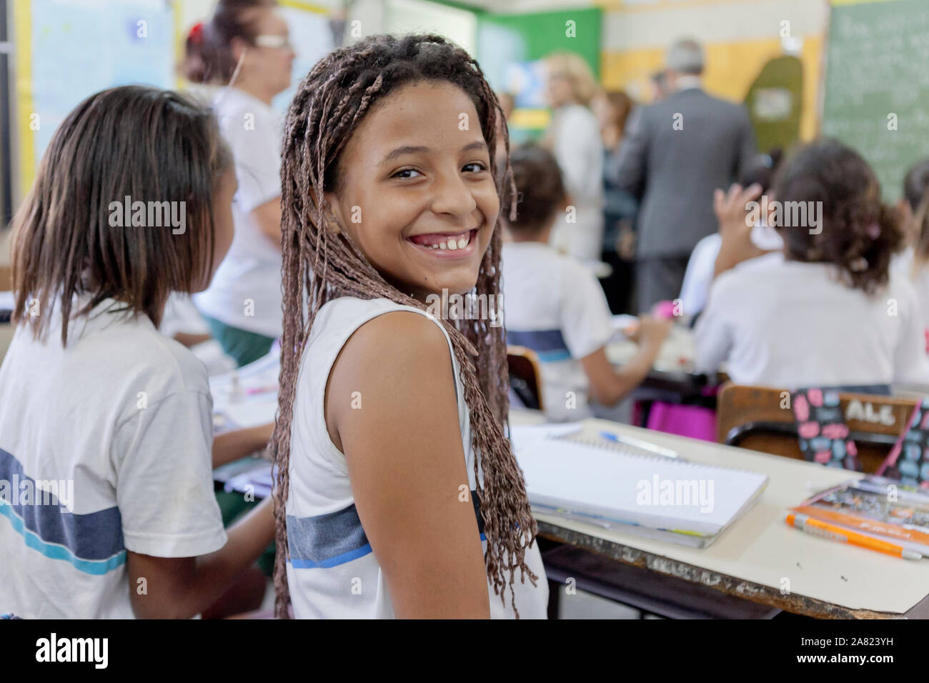 Brazilian students in classroom Stock Photo - Alamy