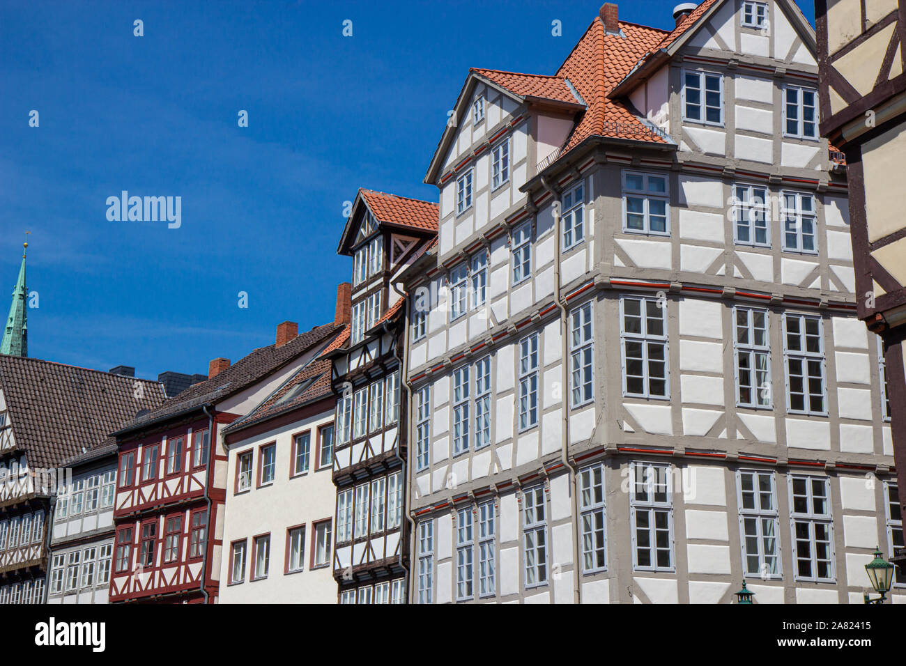 old historic houses in Hanover old town Stock Photo - Alamy