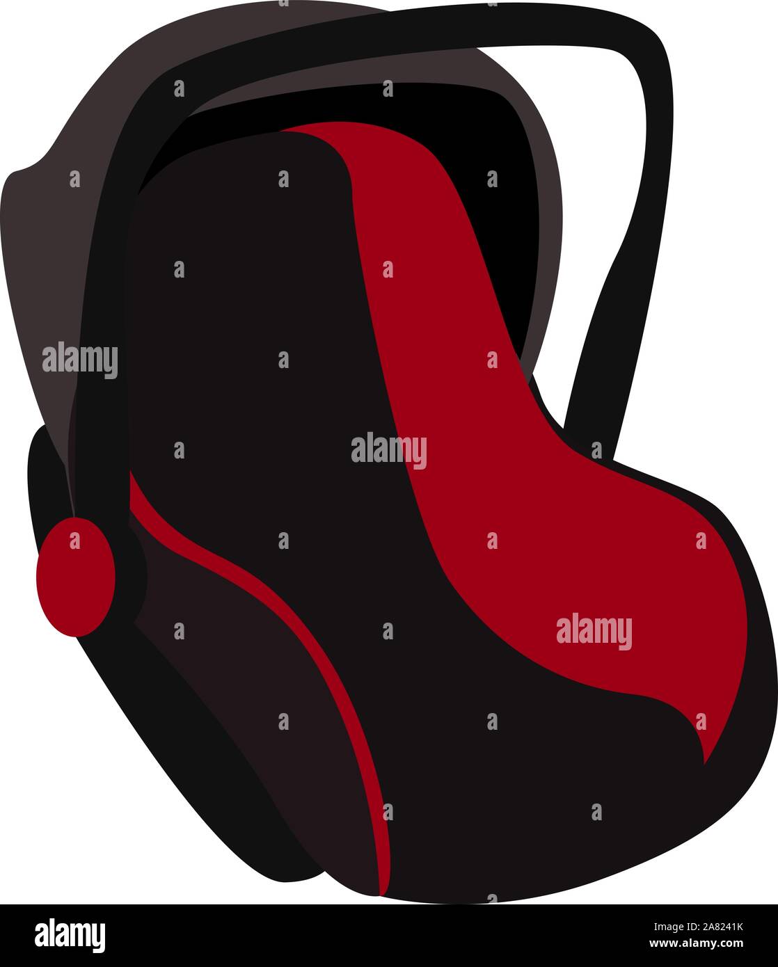 Car seat, illustration, vector on white background Stock Vector Image ...