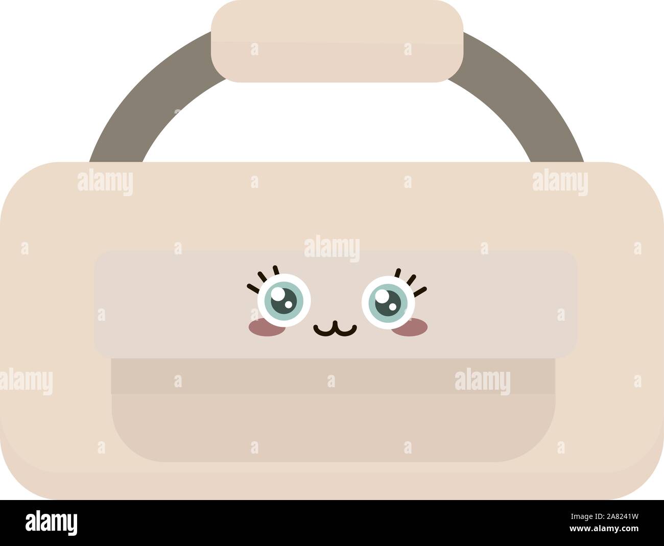 Cute bag, illustration, vector on white background Stock Vector Image ...