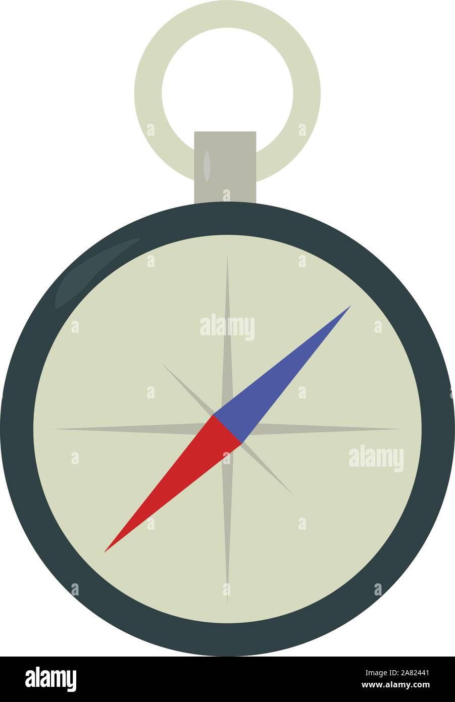 Compass, illustration, vector on white background Stock Vector Image ...