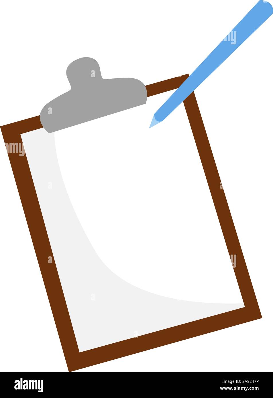 Clear sheet, illustration, vector on white background Stock Vector ...