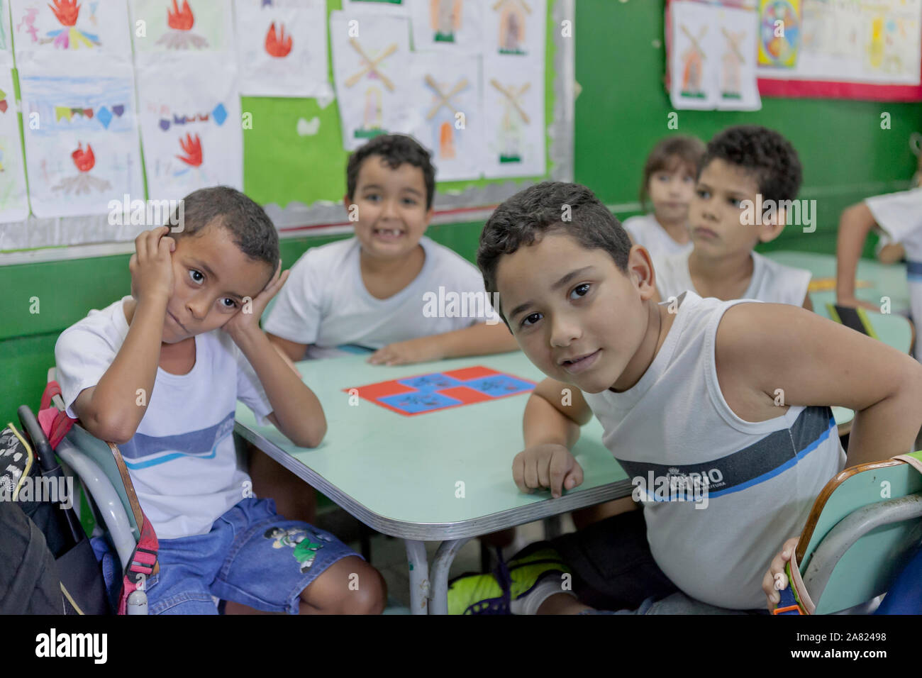 Brazilian students in classroom Stock Photo - Alamy
