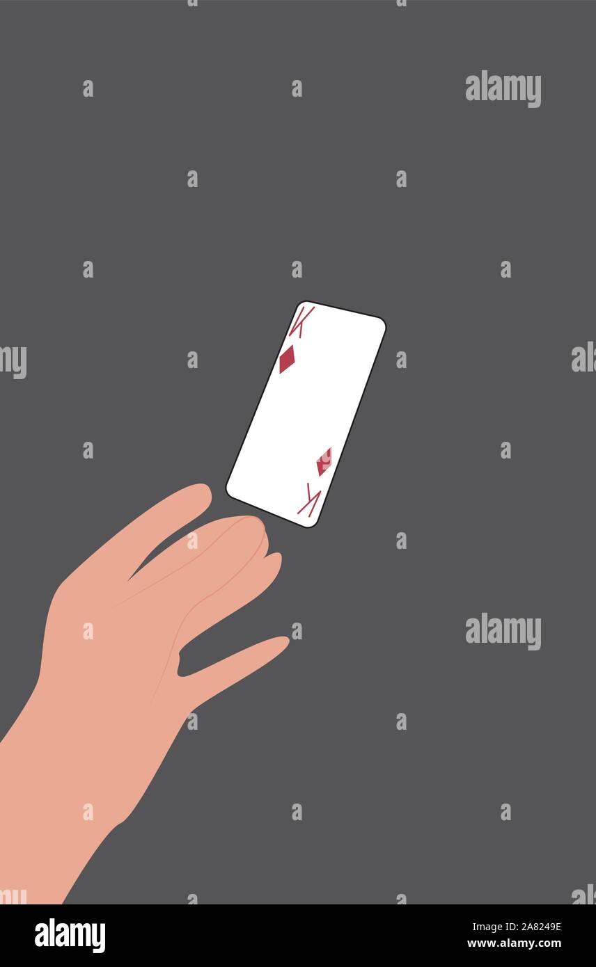 Woman holding blank card on Stock Vector Images - Alamy