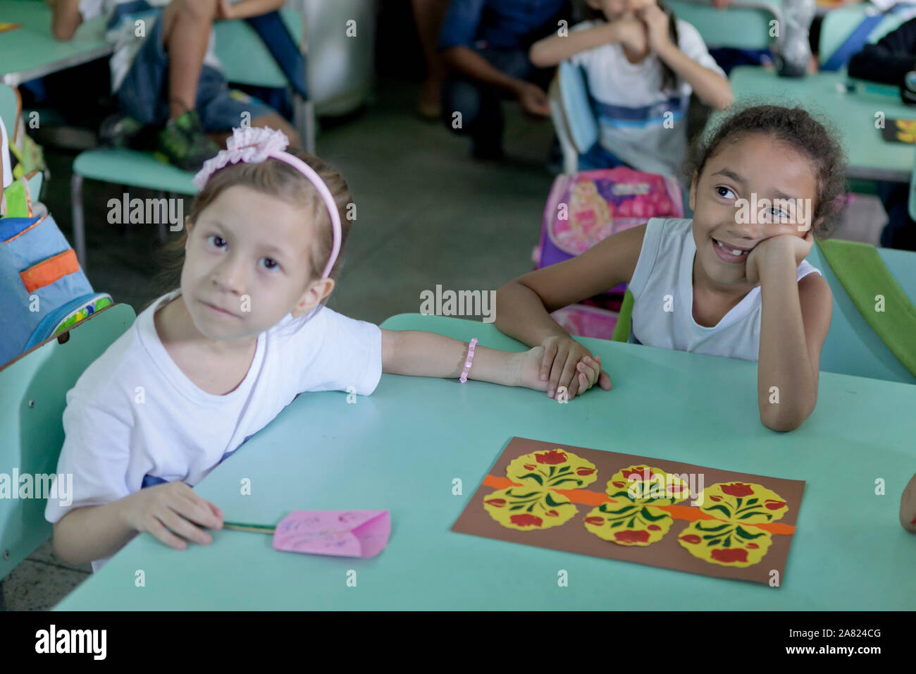 Brazilian students in classroom Stock Photo - Alamy