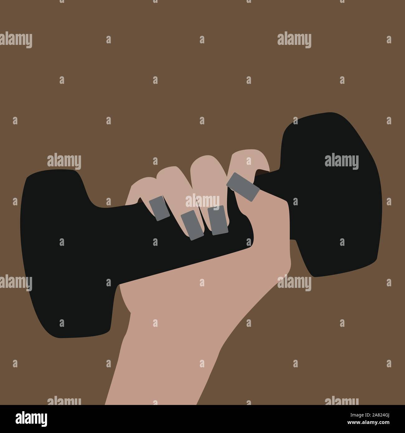 Dumbbell illustration hi-res stock photography and images - Alamy