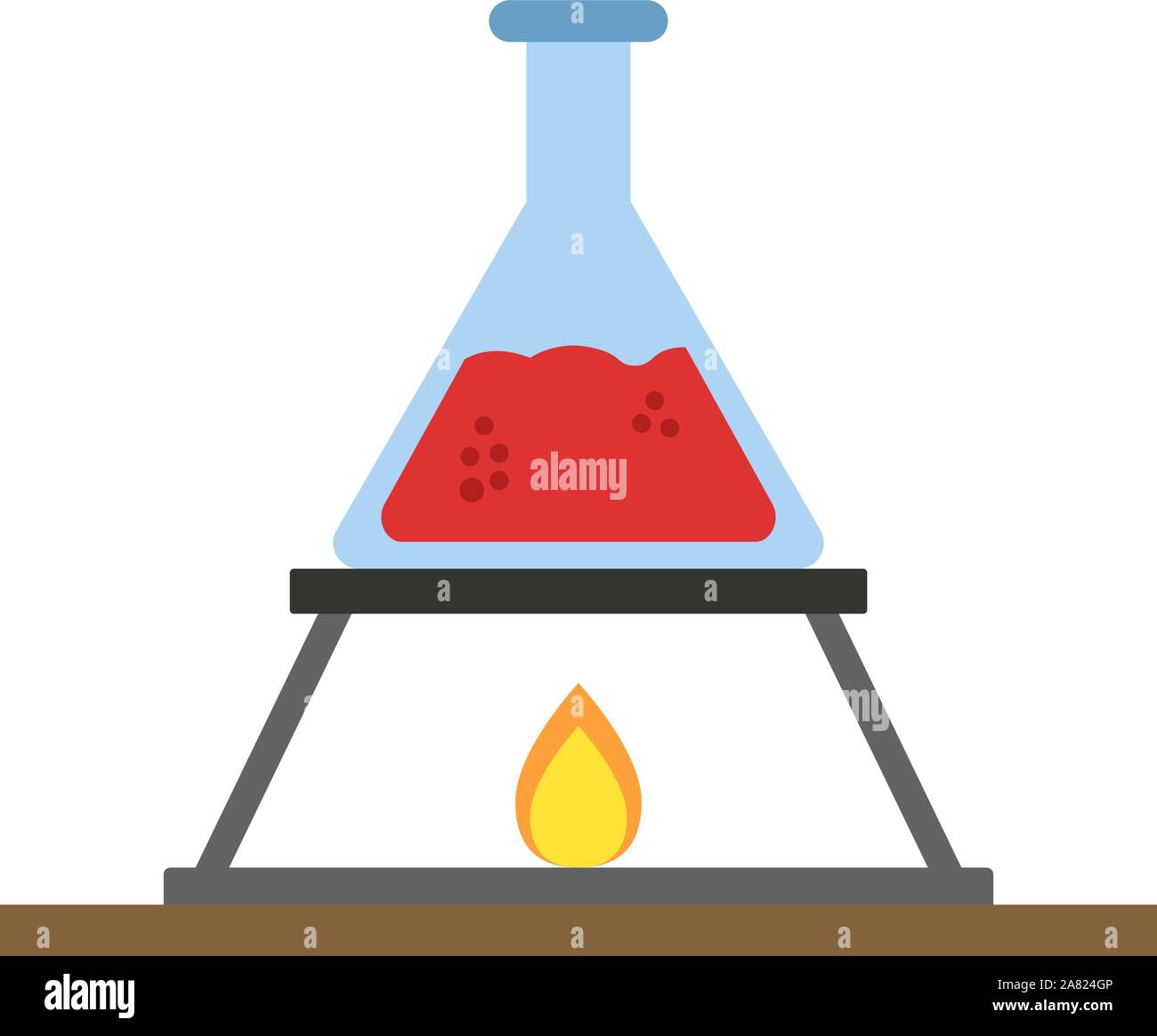 Chemistry, illustration, vector on white background Stock Vector Image ...