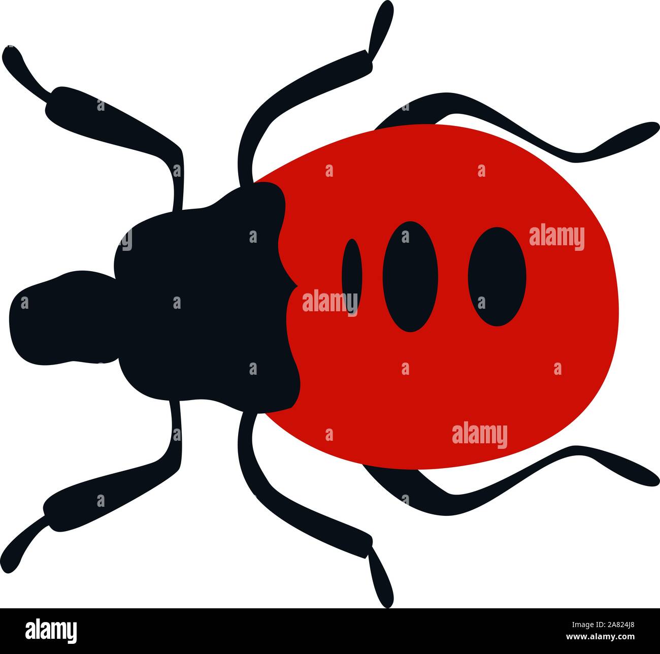 Stink bug, illustration, vector on white background Stock Vector Image ...