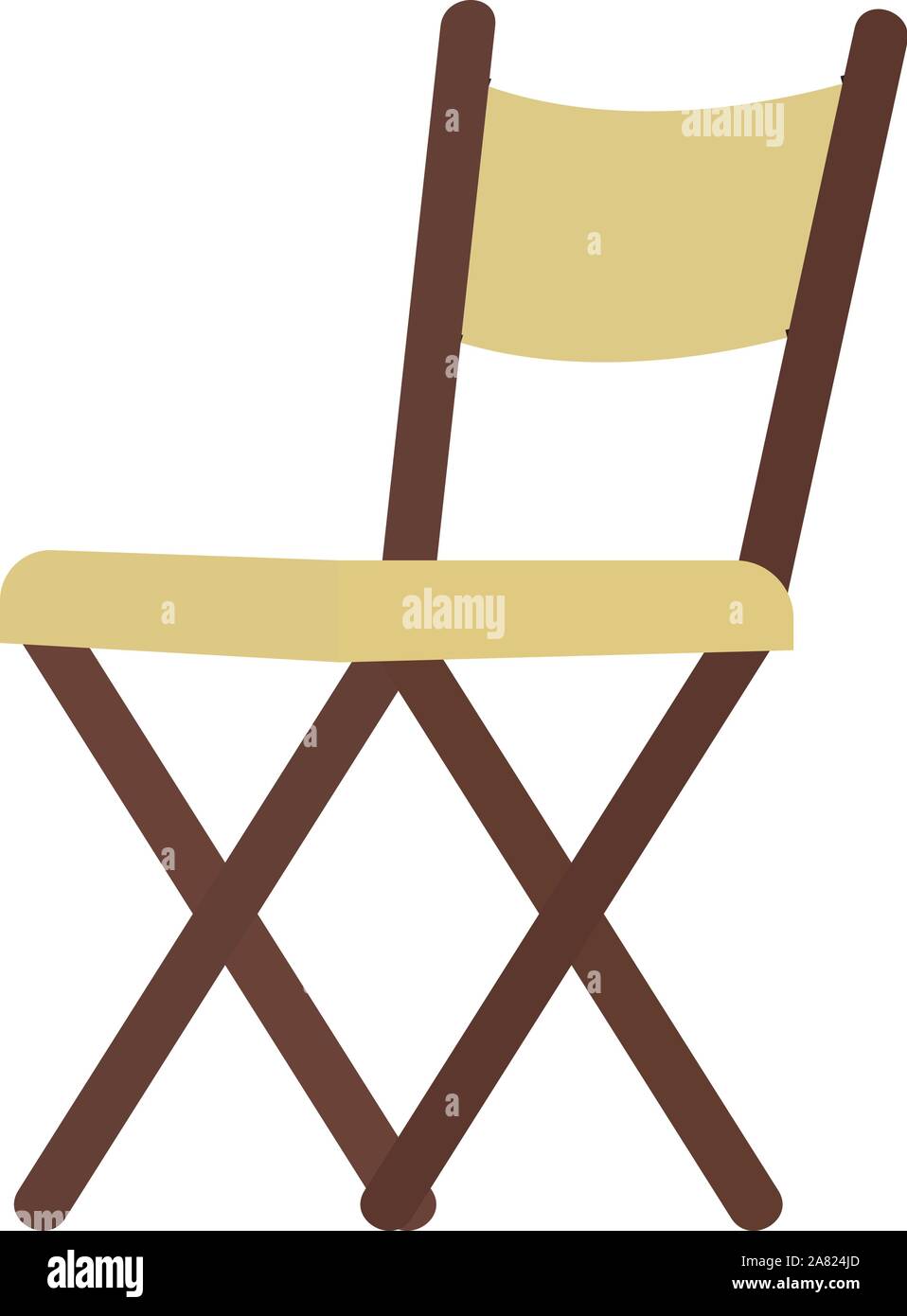 Chair, illustration, vector on white background Stock Vector Image ...