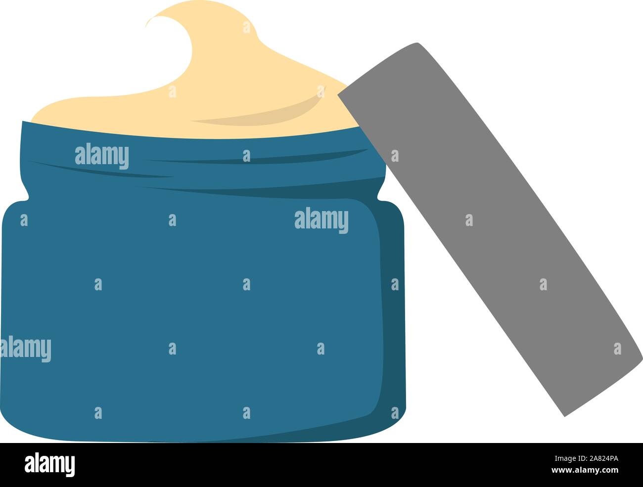 Face cream, illustration, vector on white background Stock Vector Image ...