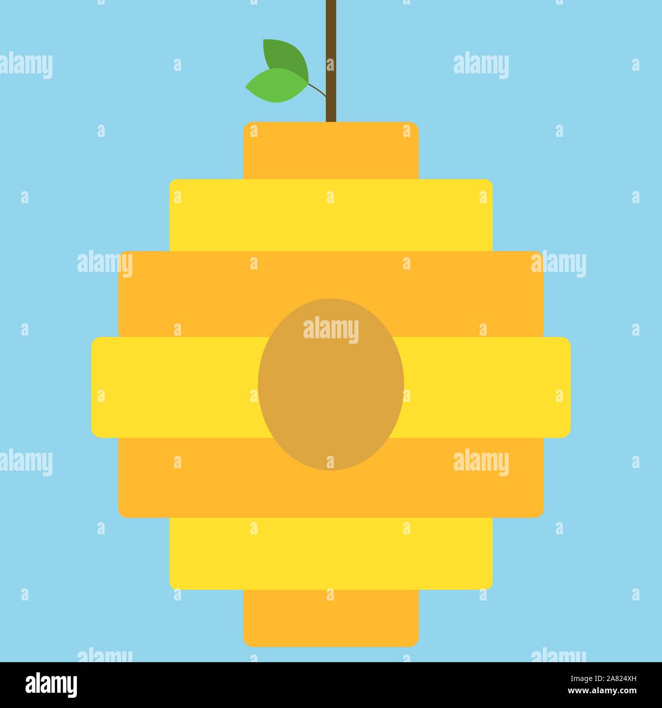 Hive, illustration, vector on white background Stock Vector Image & Art ...