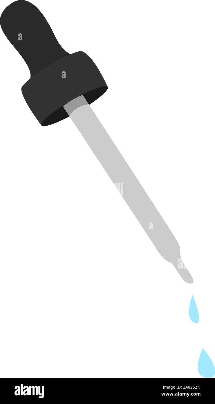 Dropper, illustration, vector on white background Stock Vector Image ...