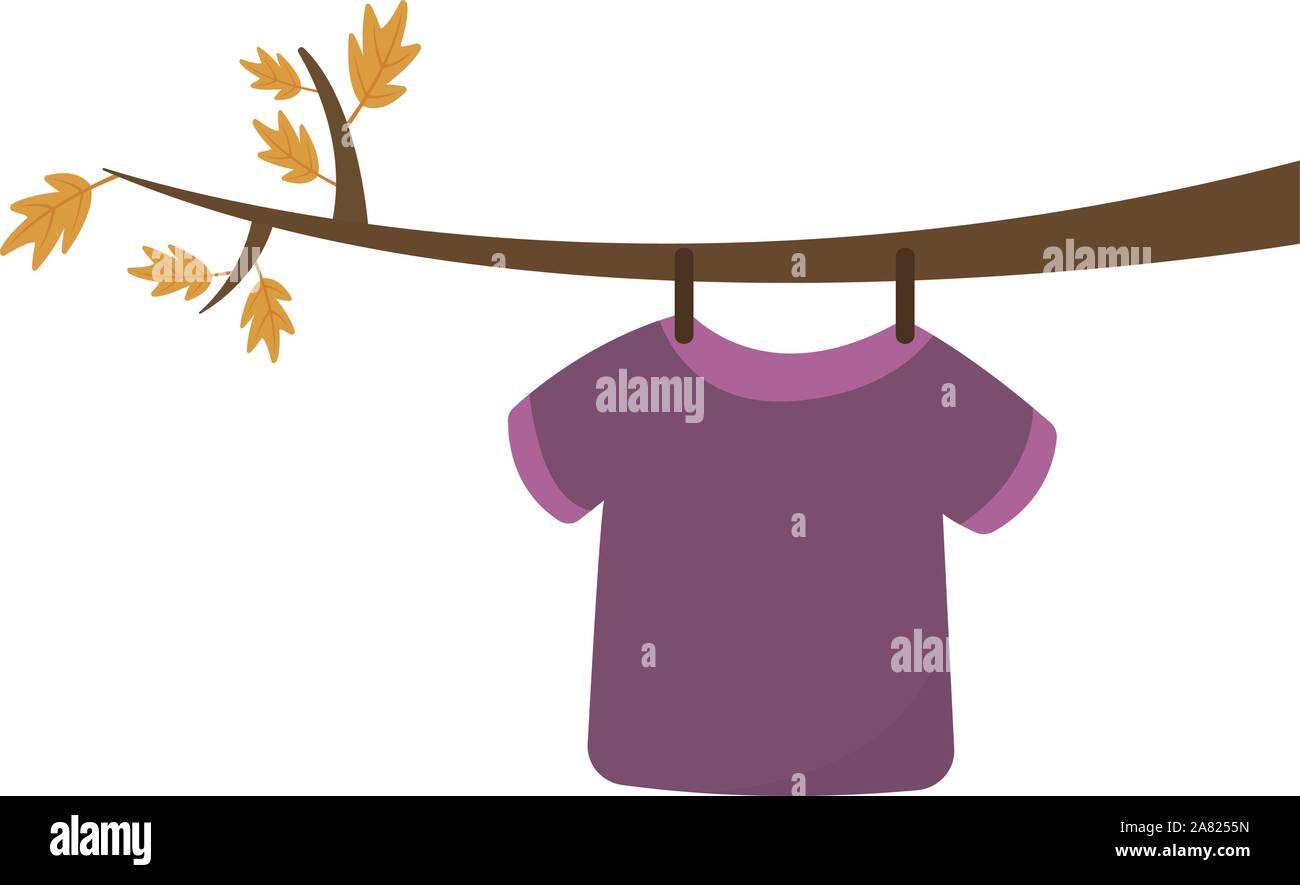 Pink shirt, illustration, vector on white background Stock Vector Image ...