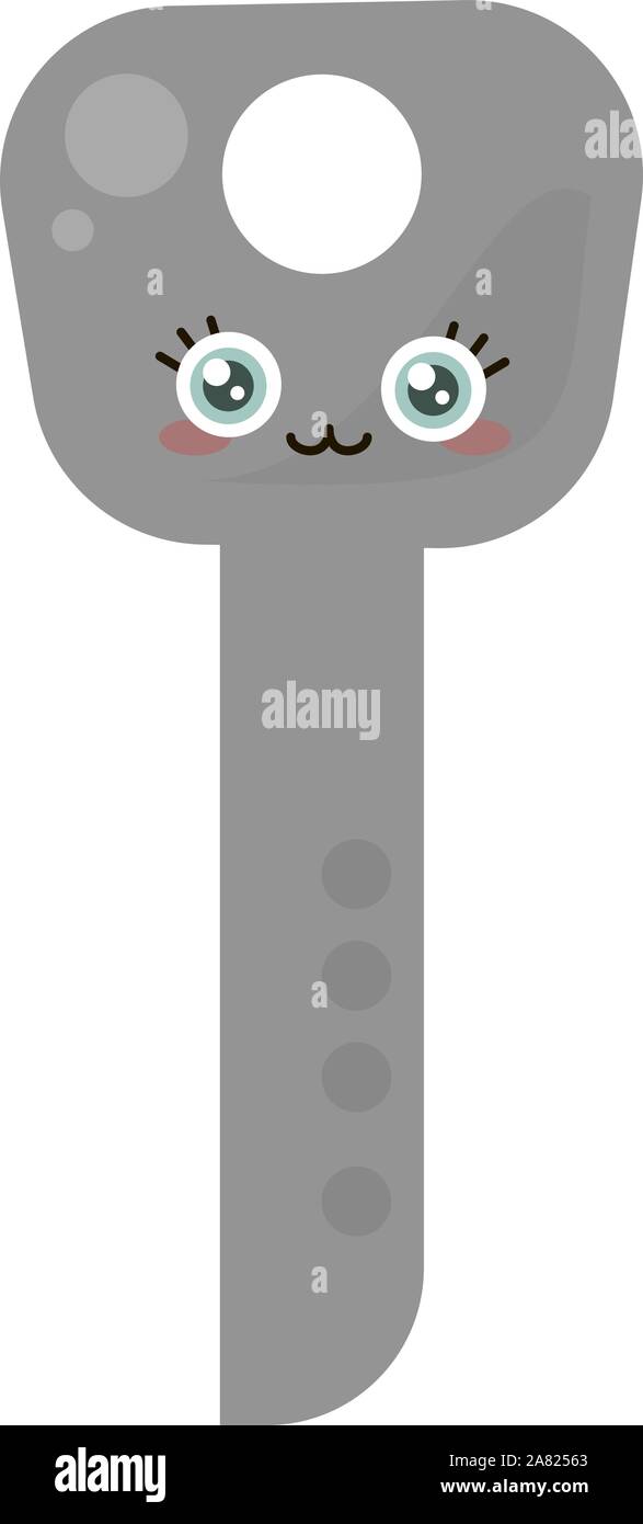 Happy key, illustration, vector on white background Stock Vector Image ...