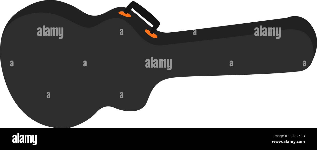 Guitar case, illustration, vector on white background Stock Vector ...