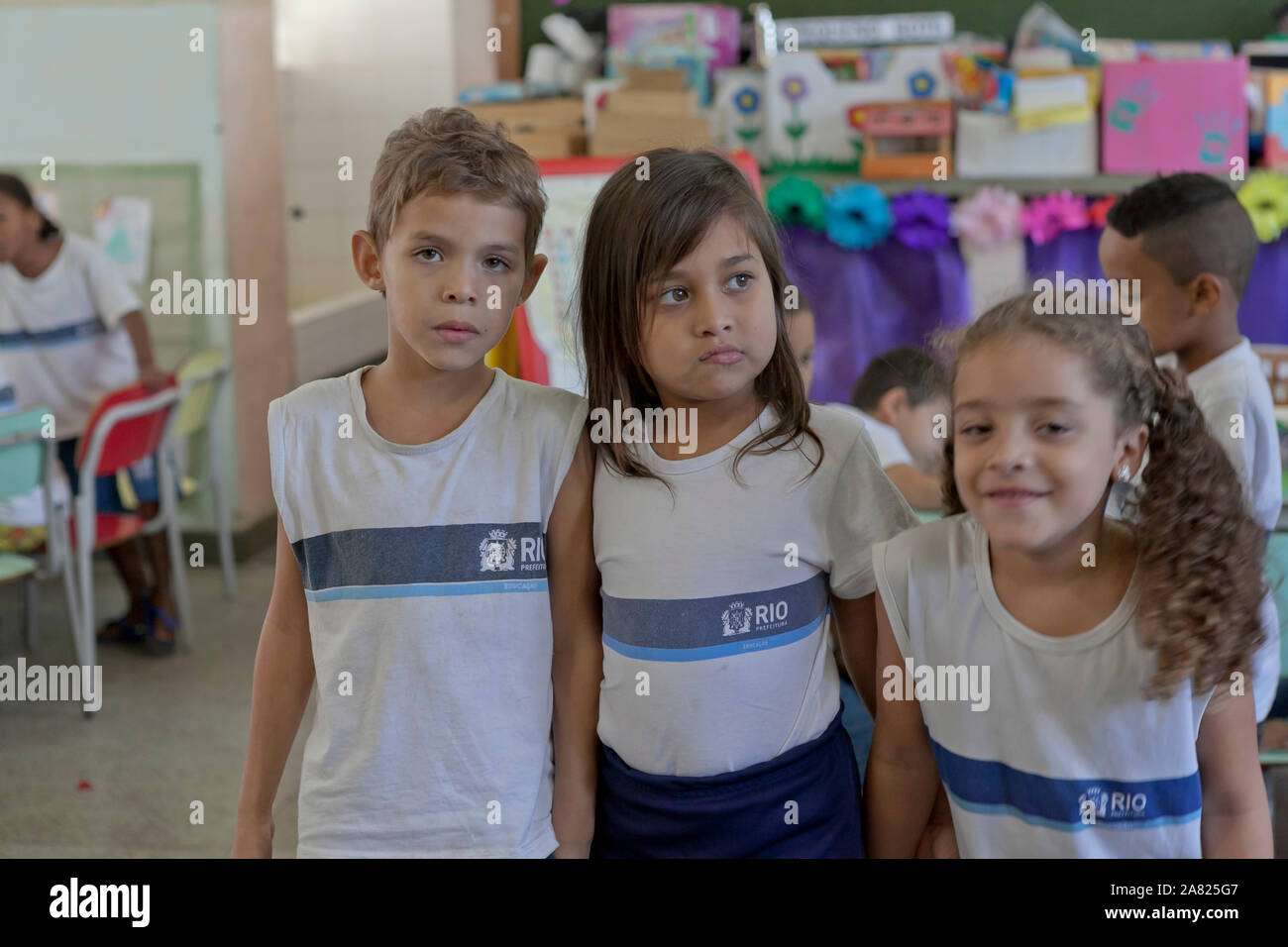 Brazilian students in classroom Stock Photo - Alamy