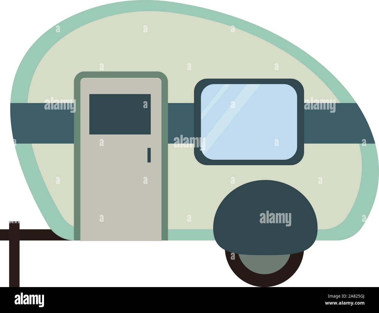 White house on wheels Stock Vector Images - Alamy