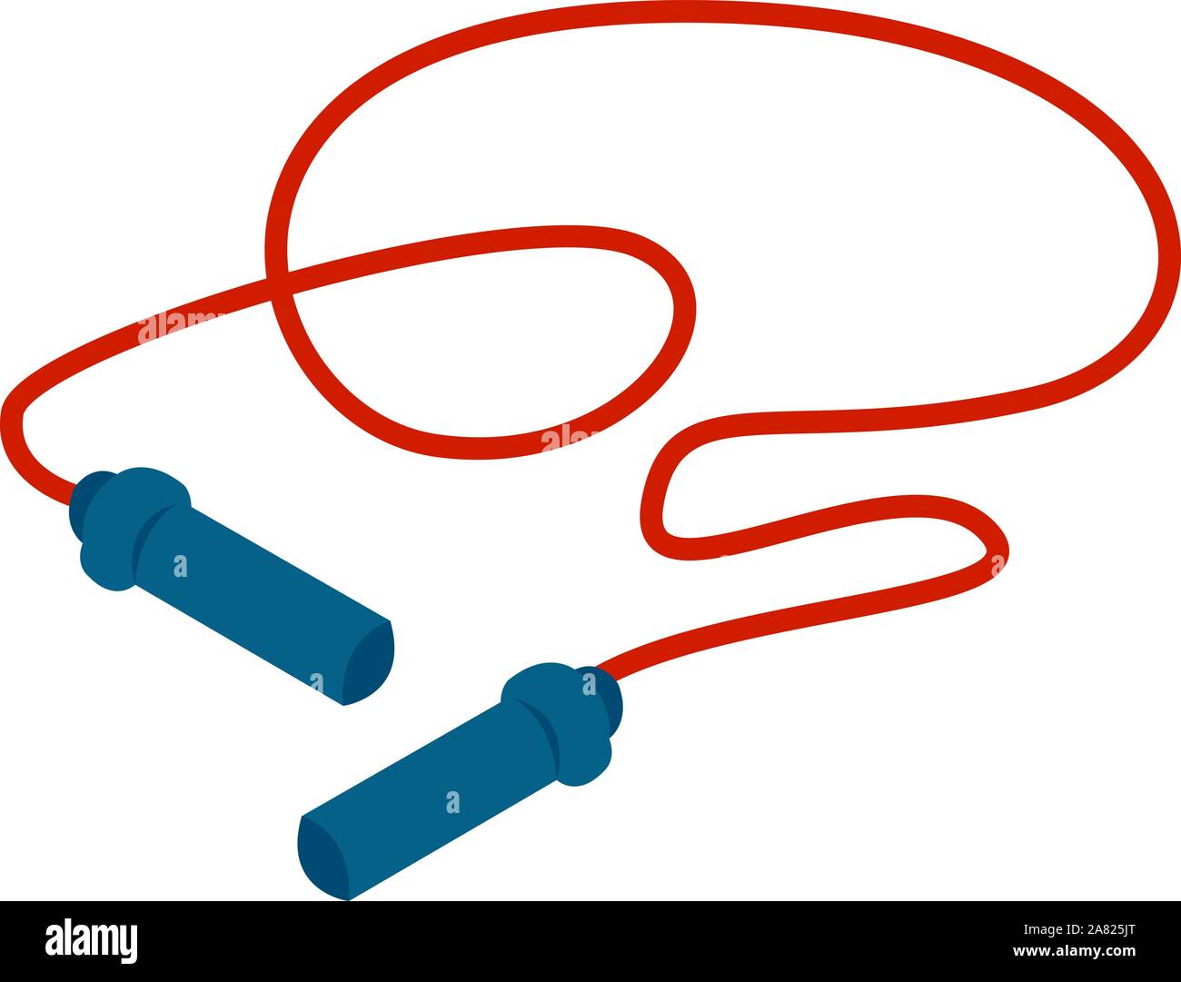 Jump rope, illustration, vector on white background Stock Vector Image ...