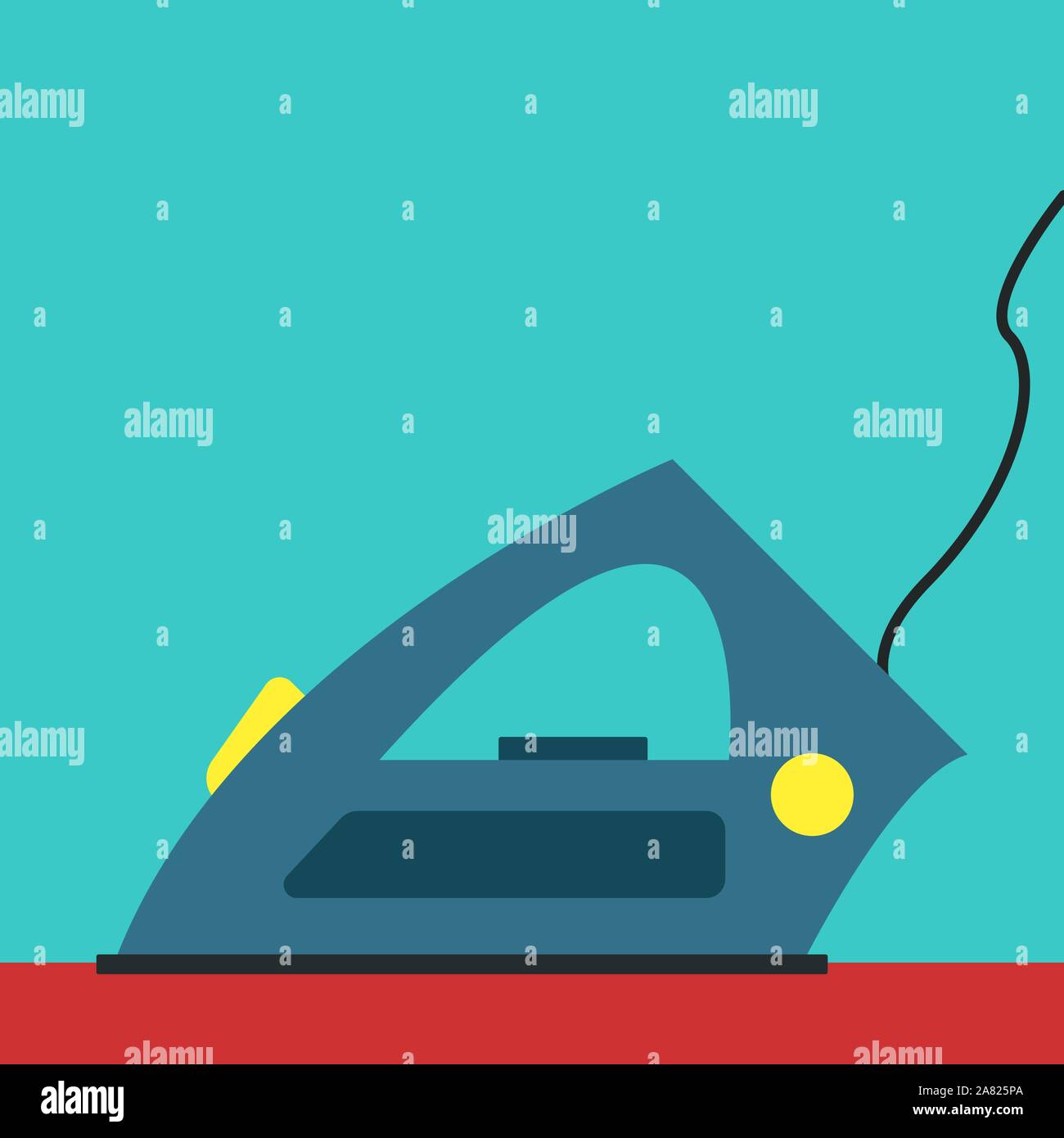 Iron, illustration, vector on white background Stock Vector Image & Art ...