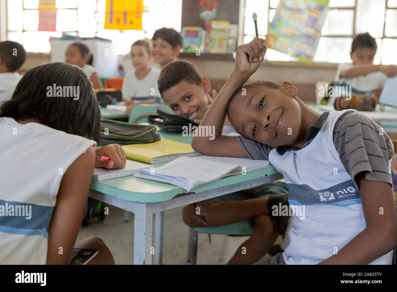 Brazilian students in classroom Stock Photo - Alamy