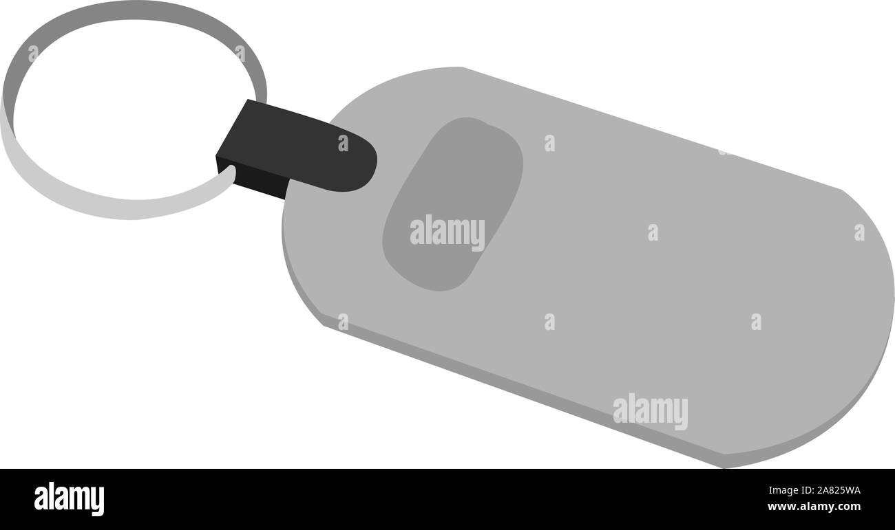 Keychain, illustration, vector on white background Stock Vector Image ...