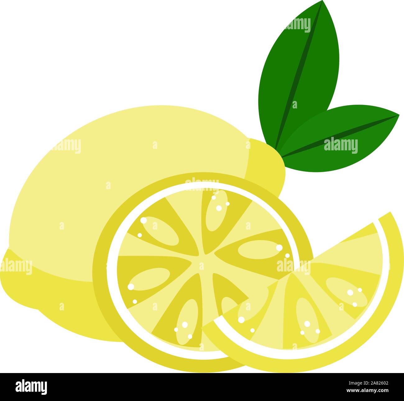 Organic fresh lemons on Stock Vector Images - Alamy