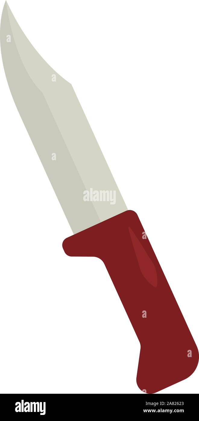 Small knife, illustration, vector on white background Stock Vector ...