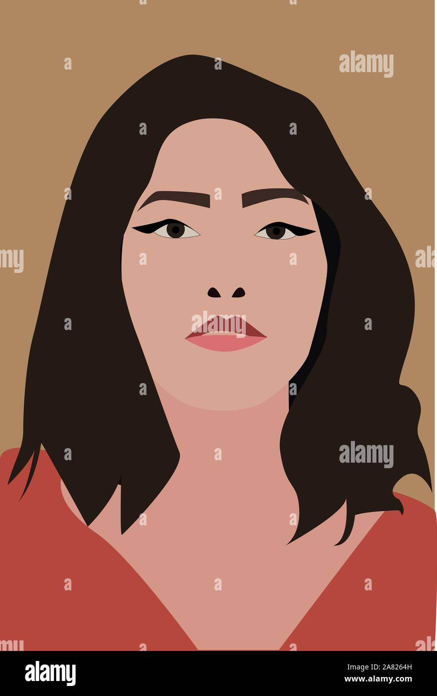 Picture Of Woman Illustration Vector On White Background Stock Vector