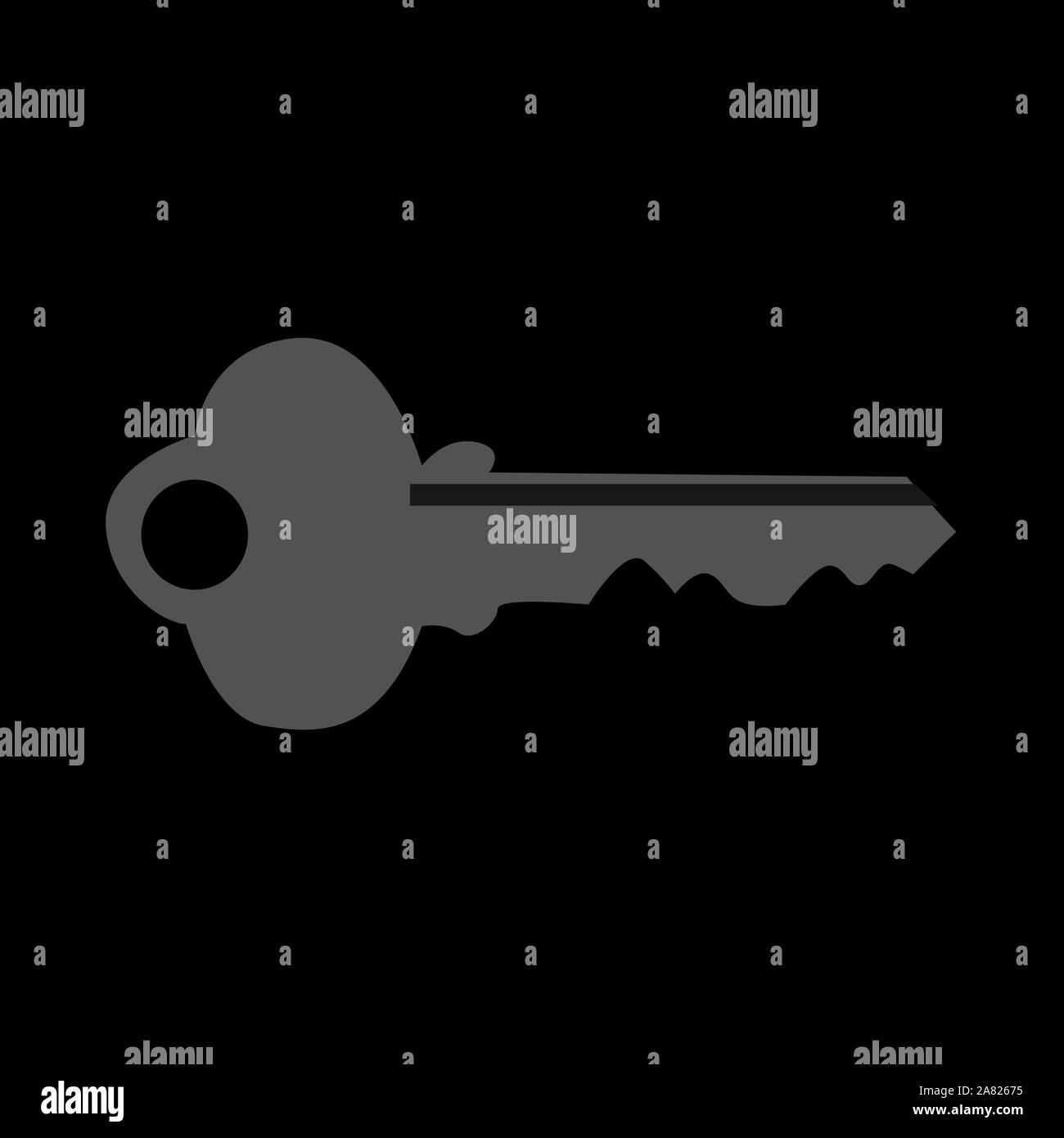 Key, illustration, vector on white background Stock Vector Image & Art ...