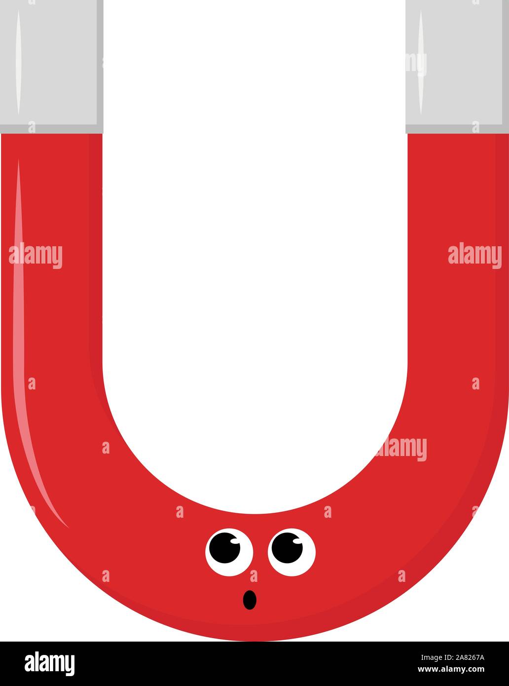 Magnet, illustration, vector on white background Stock Vector Image ...