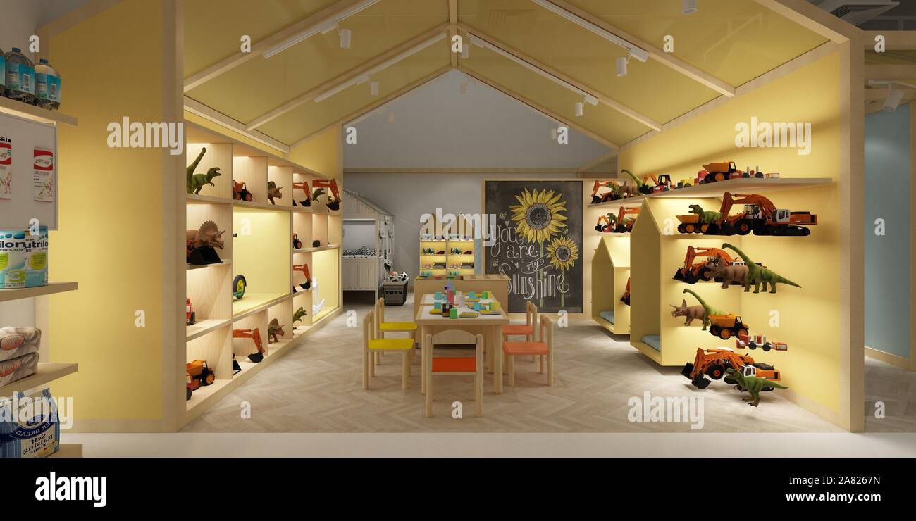 3d render of shop Stock Photo - Alamy