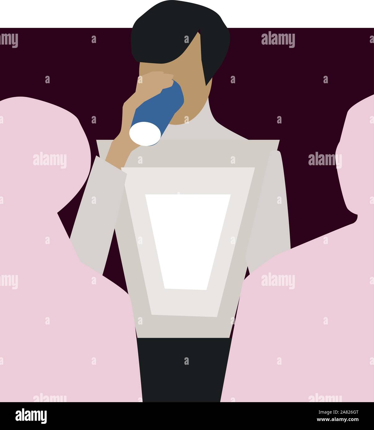 Hand holding cup on Stock Vector Images - Alamy