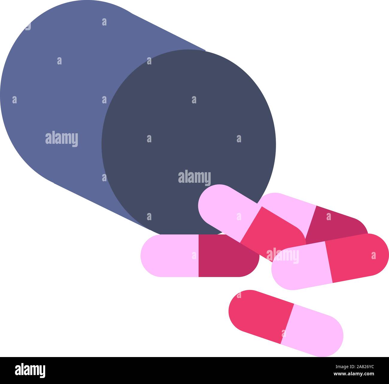 Pink tablet Stock Vector Images - Alamy