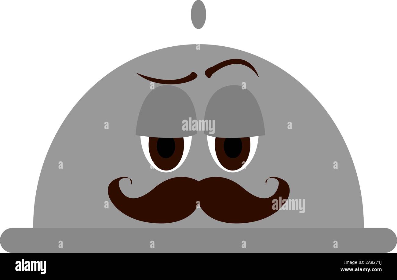 Platter, illustration, vector on white background Stock Vector Image ...