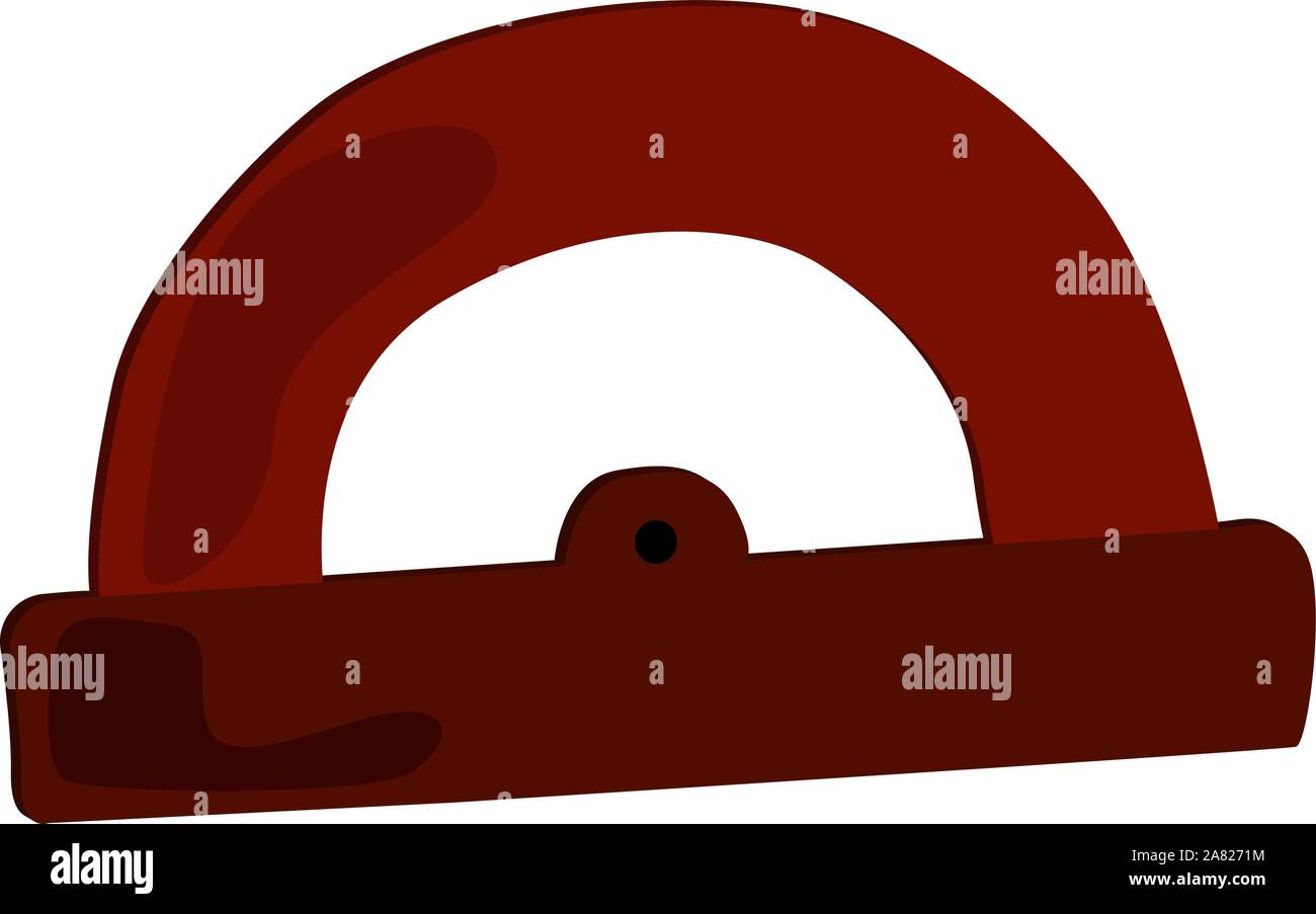 Round ruler, illustration, vector on white background Stock Vector ...