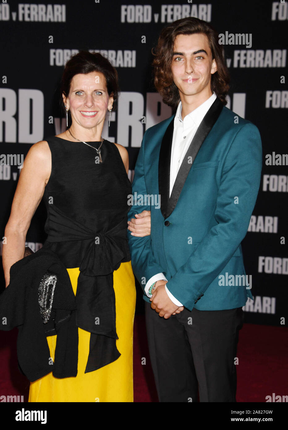 HOLLYWOOD, CA - NOVEMBER 04: Larsen Deane (R) and mother attend the ...