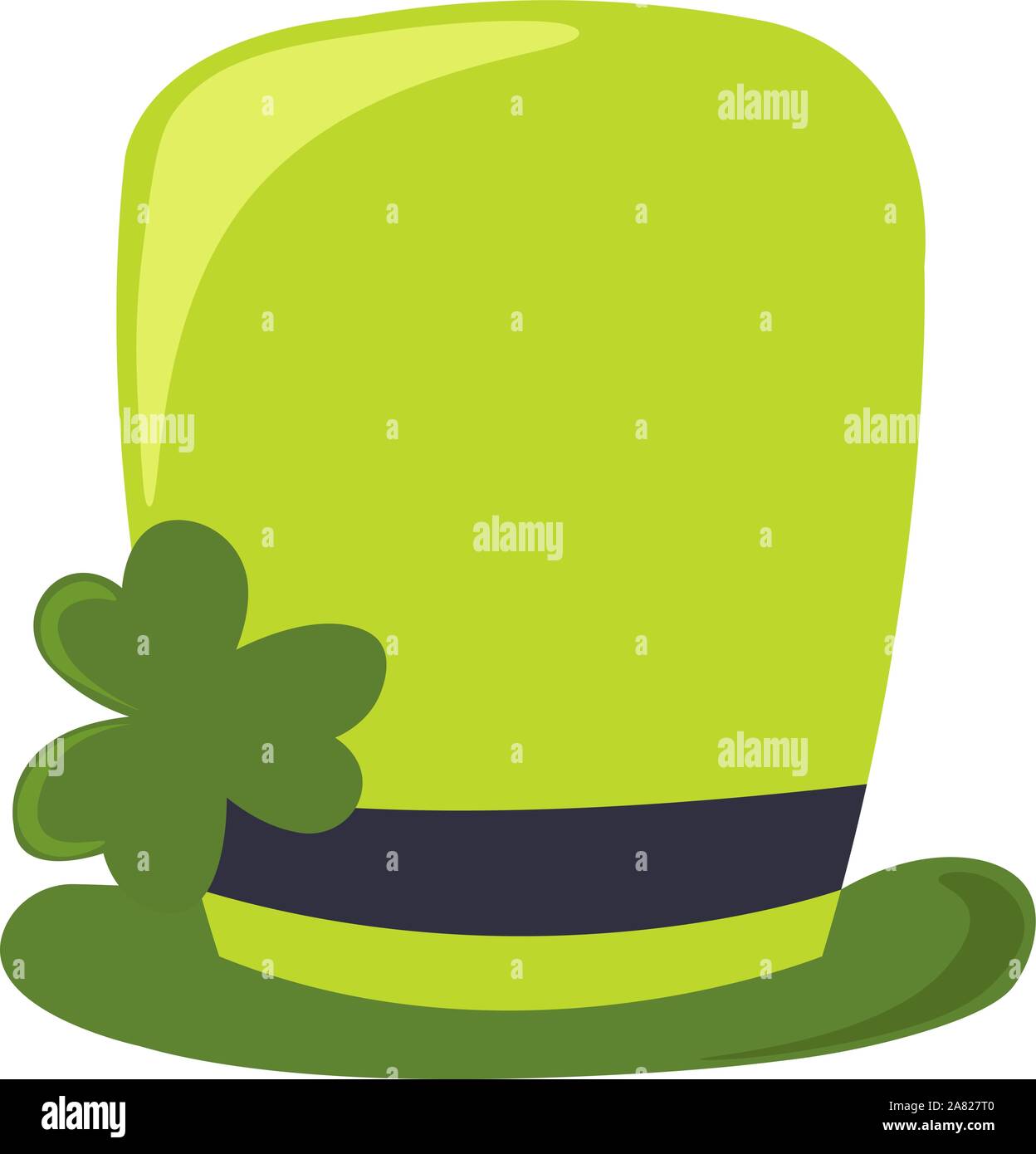Green hat, illustration, vector on white background Stock Vector Image ...