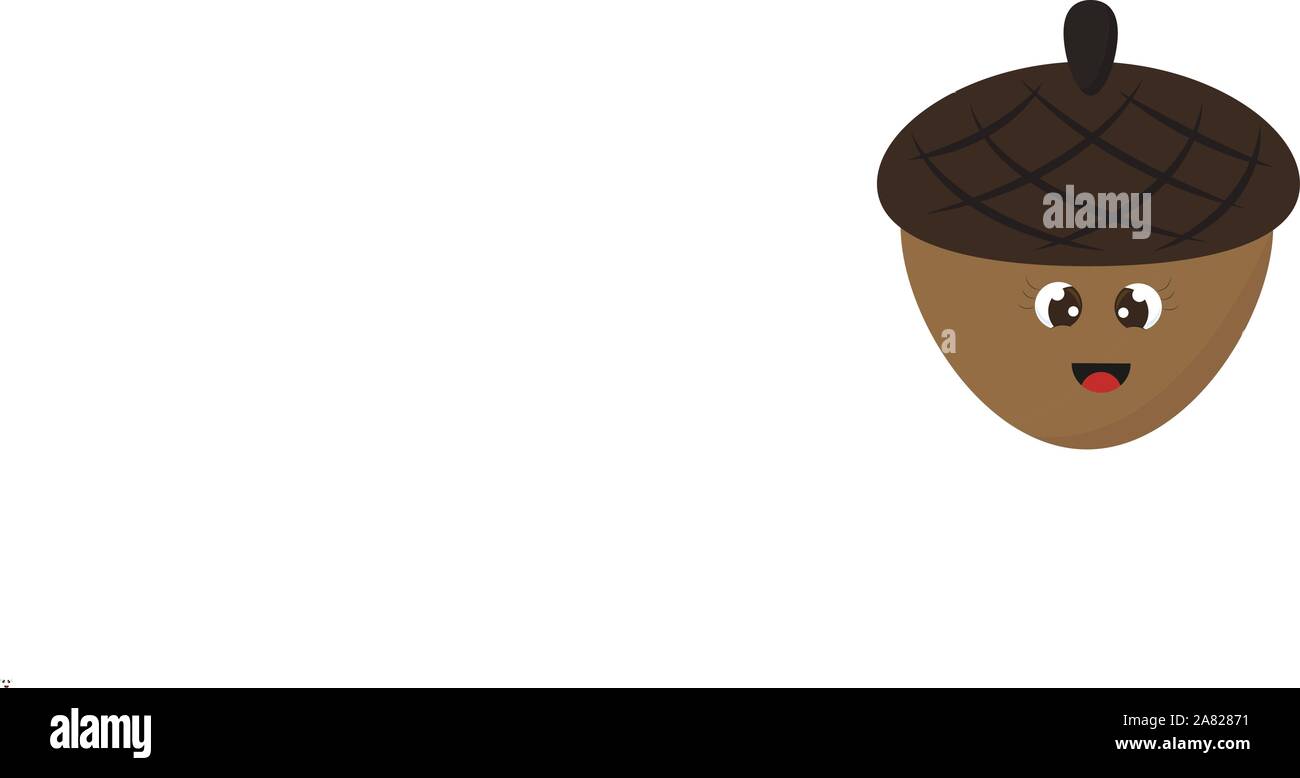 Smiling face acorn Stock Vector Images - Alamy