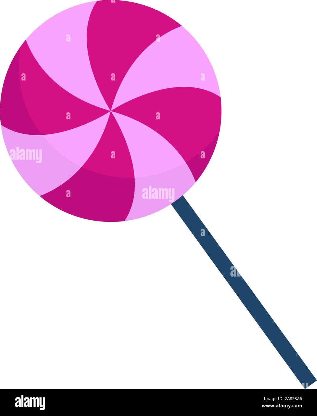 Pink candy, illustration, vector on white background Stock Vector Image ...