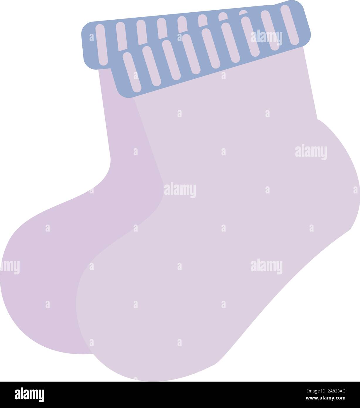 Socks, illustration, vector on white background Stock Vector Image ...