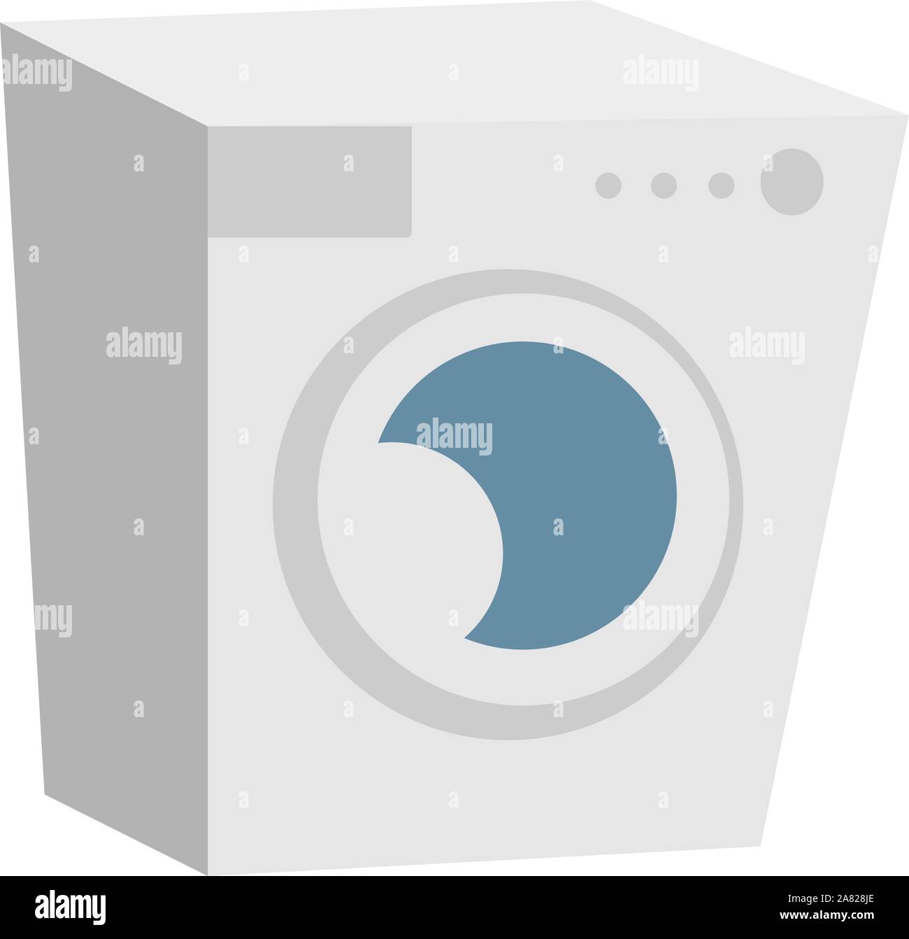 Washer, illustration, vector on white background Stock Vector Image ...