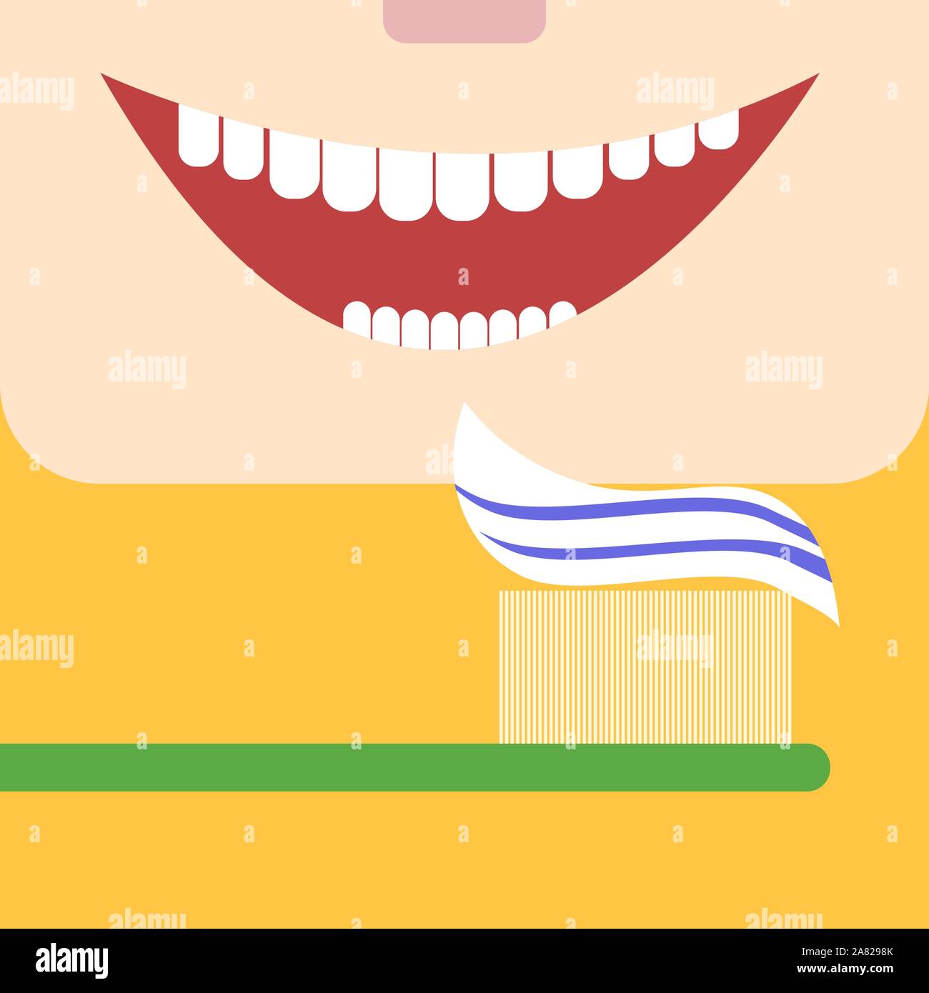 Toothbrush illustration Stock Vector Images - Alamy