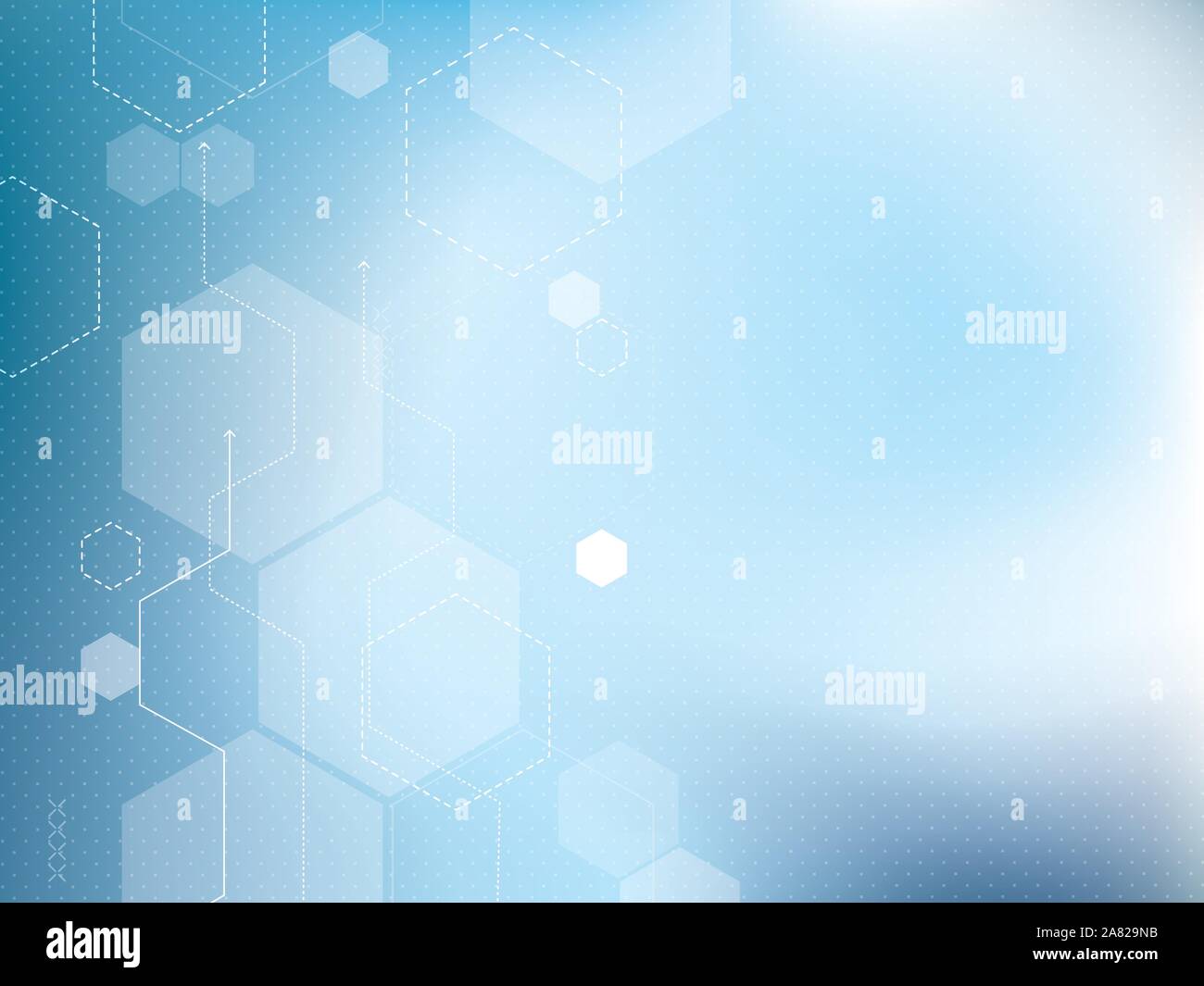 Blue technology and science background, abstract creative design with ...