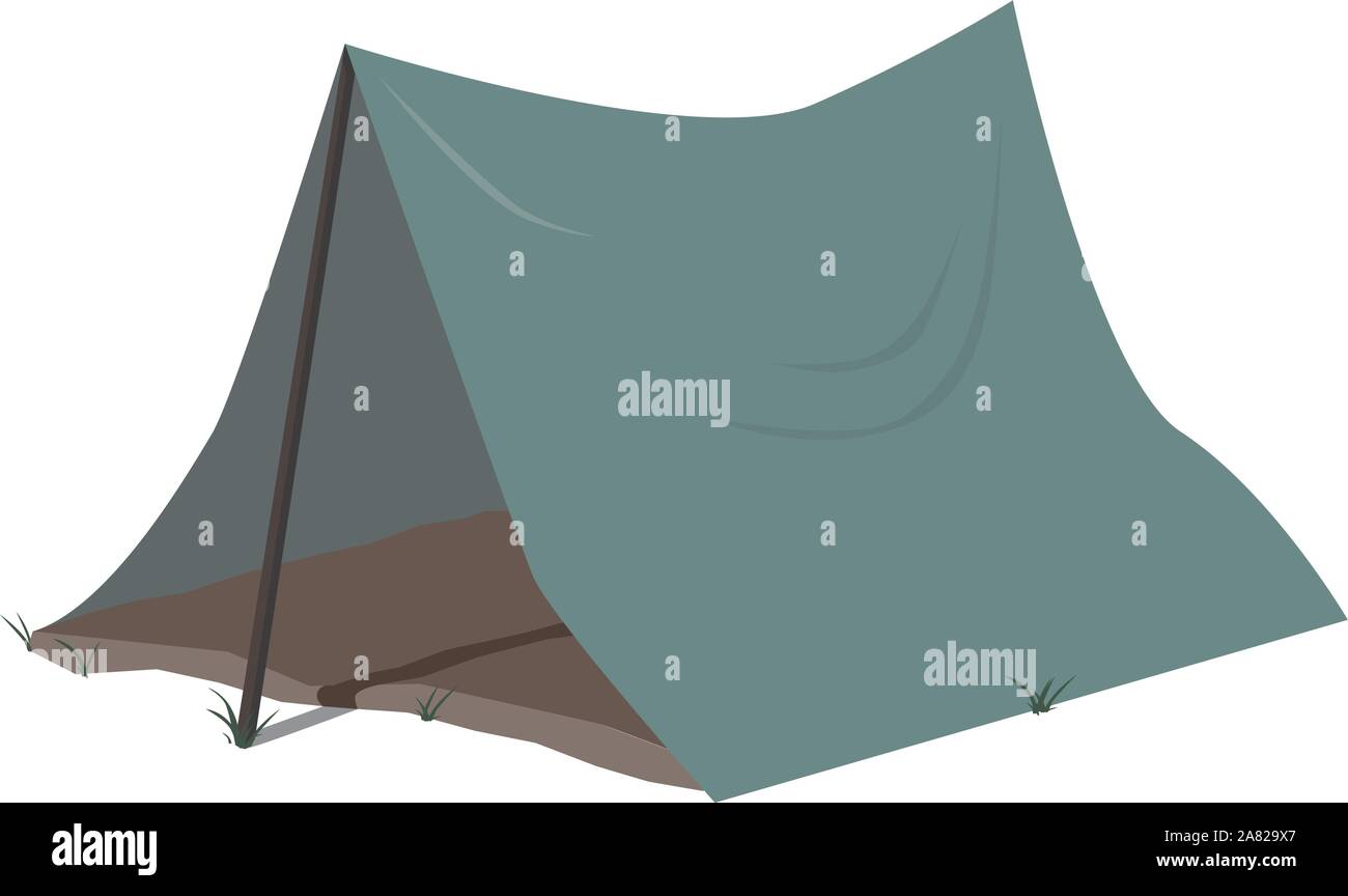 Tent, illustration, vector on white background Stock Vector Image & Art ...