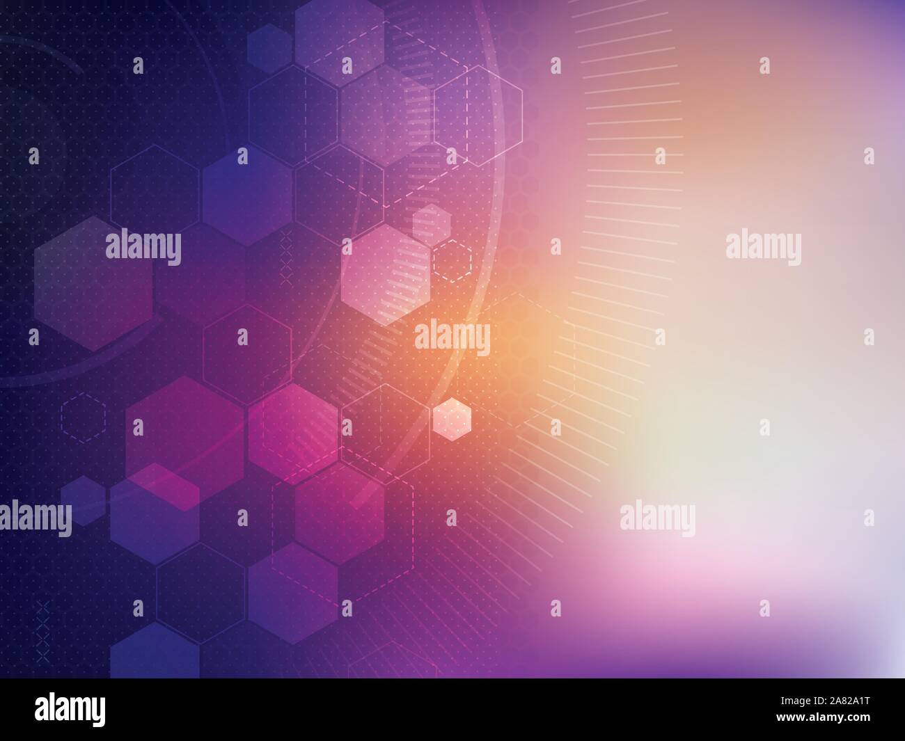Violet technology and science background, abstract creative design with ...
