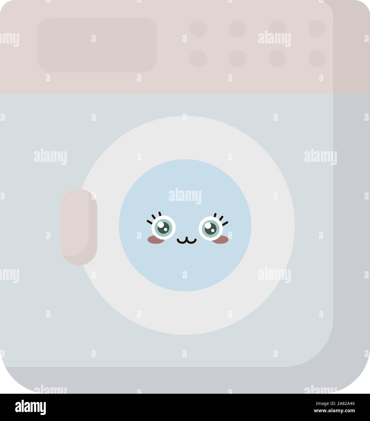 Washing machine, illustration, vector on white background Stock Vector ...