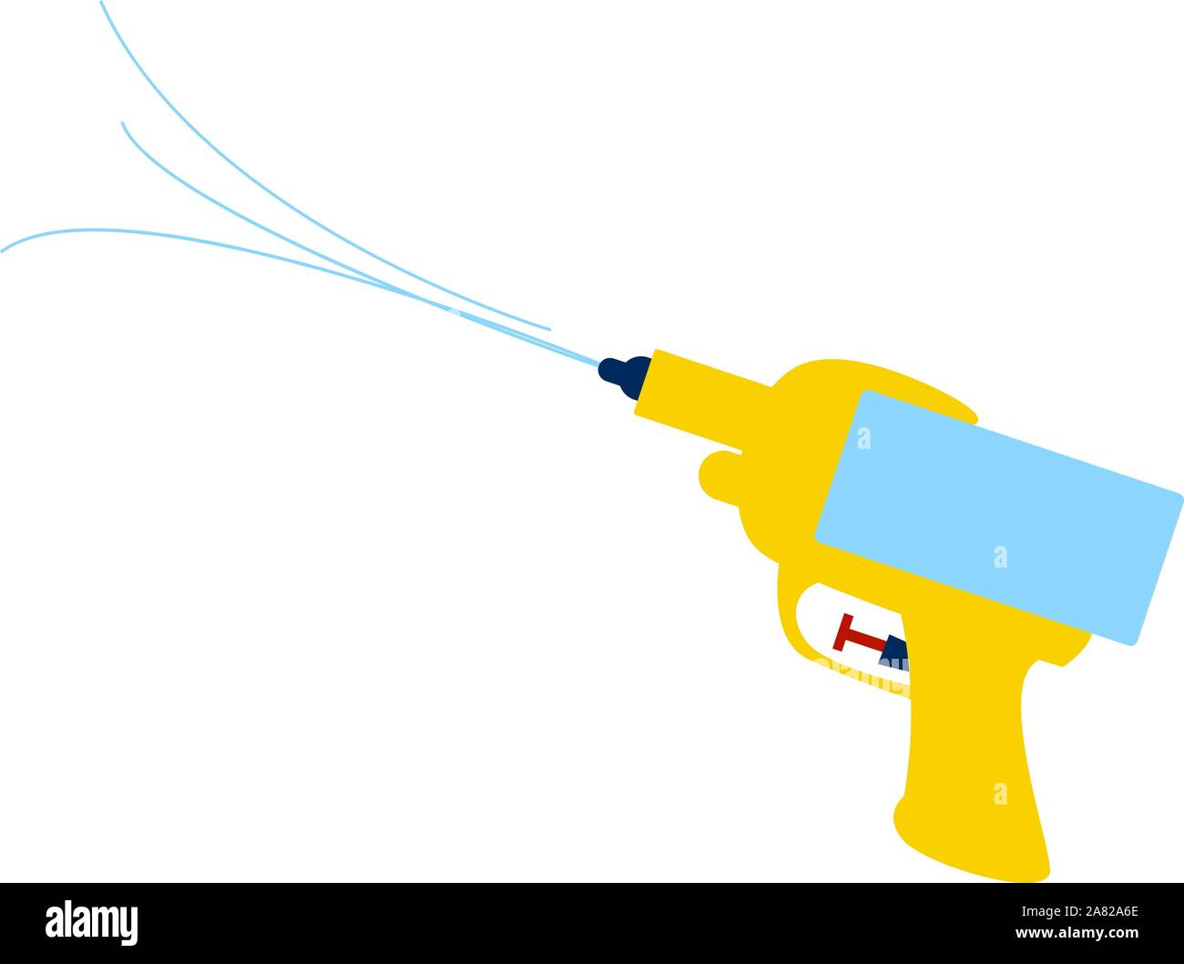 Water gun, illustration, vector on white background Stock Vector Image ...