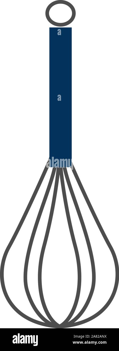 Whisk, illustration, vector on white background Stock Vector Image ...