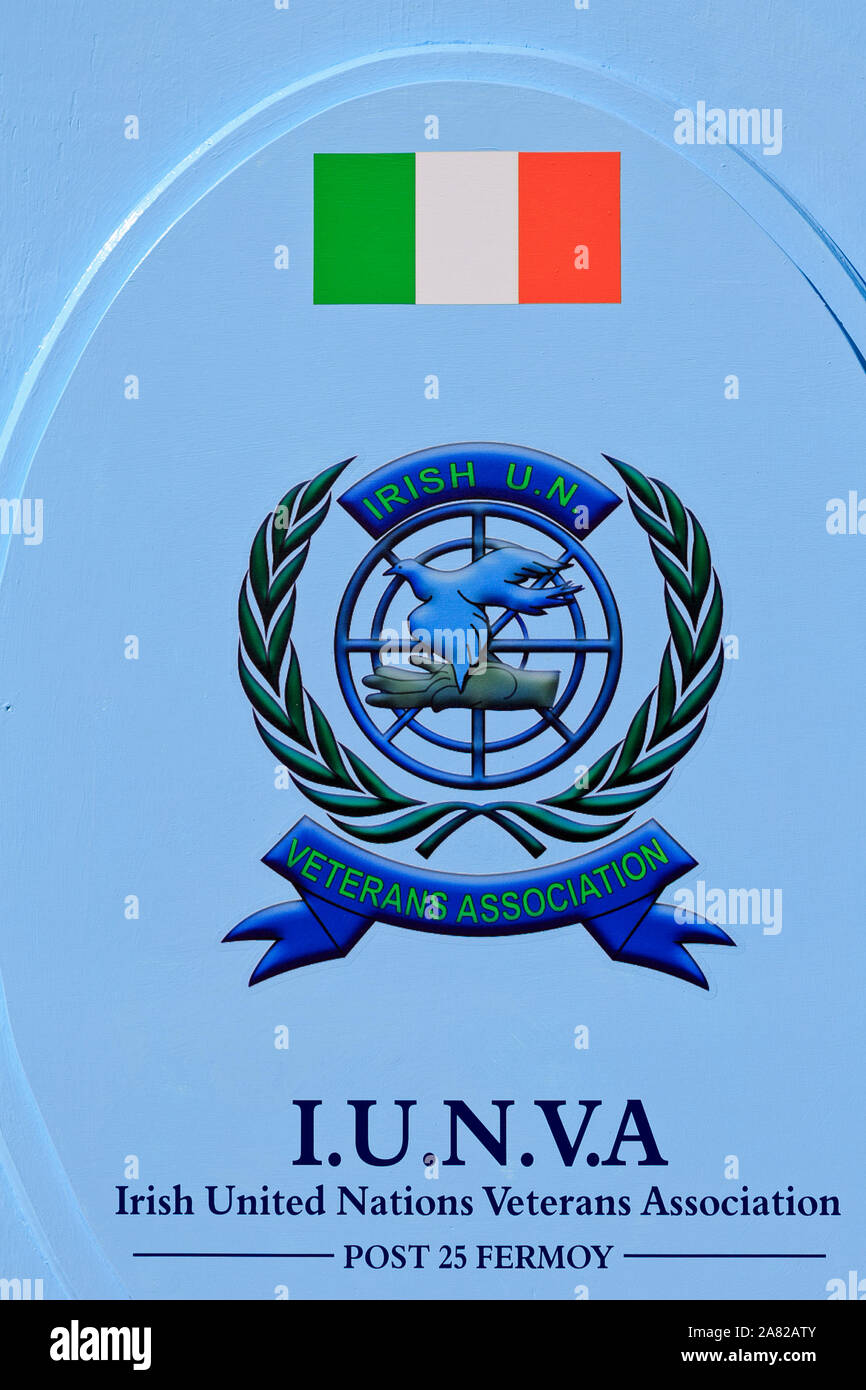 Irish United Nations Veterans Association, Fermoy Town, County Cork ...